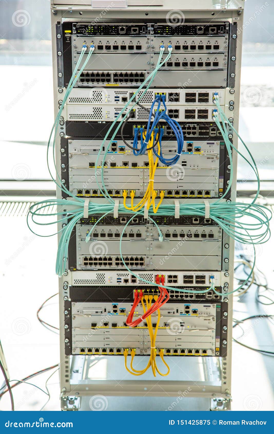 Network Security Equipment. Cybersecurity Infrastructure. Ethernet ...