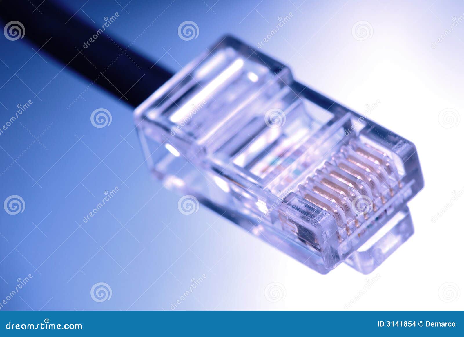 Ethernetconnector stock photo. Image of wire, plug, crosslinking - 3141854