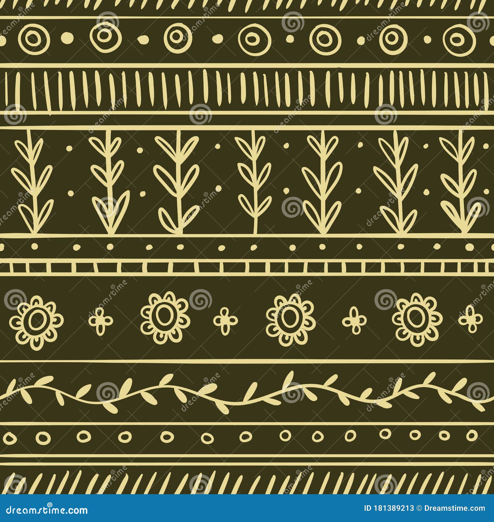 Ethic Seamless Pattern. Vector Ornamental Decorative Illustration. for ...