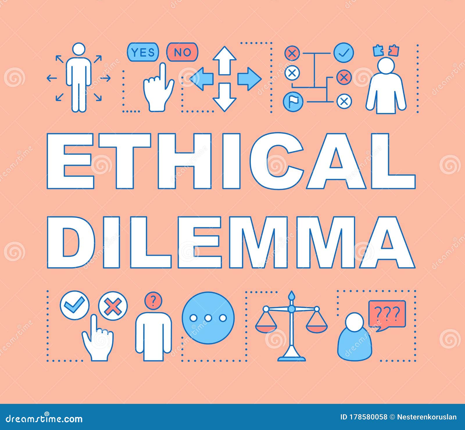 Ethical Dilemma Concept Icon Vector Illustration | CartoonDealer.com ... Ethical Dilemma Concept Icon Vector Illustration | CartoonDealer.com ...