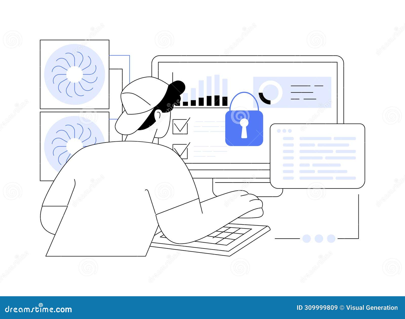Ethical Hacker Isolated Cartoon Vector Illustrations. Stock Vector ...