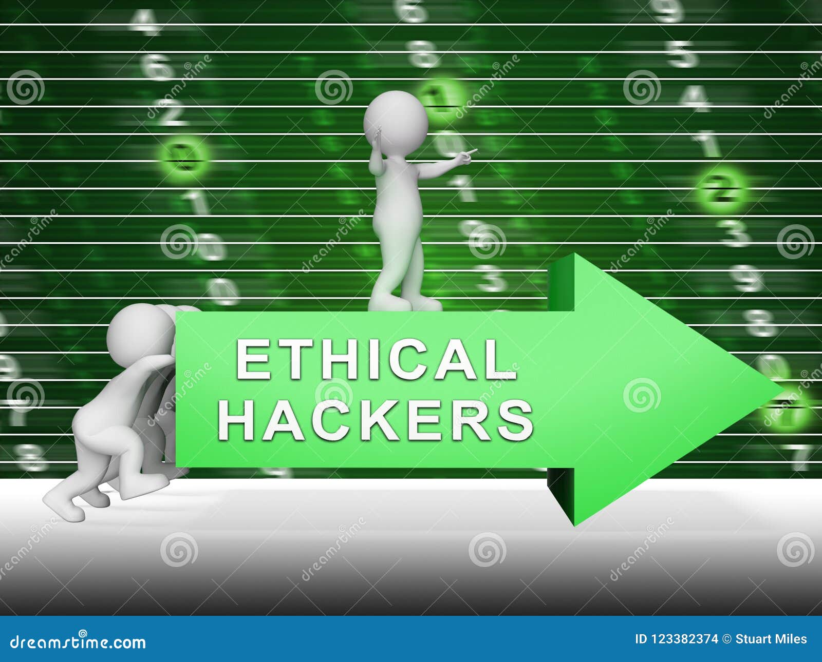 Ethical Hacker Tracking Server Vulnerability 3d Rendering Stock ...