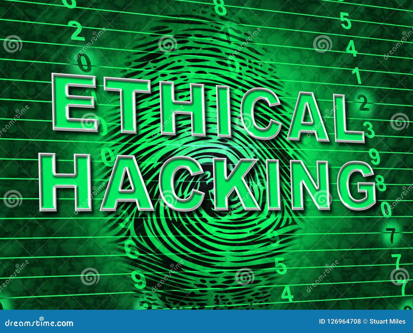 Ethical Hacking Data Breach Tracking 3d Illustration Stock Illustration ...