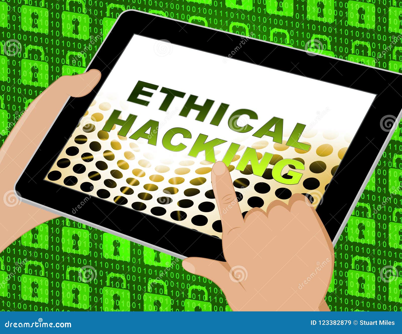 Ethical Hacking Data Breach Tracking 3d Illustration Stock Illustration ...