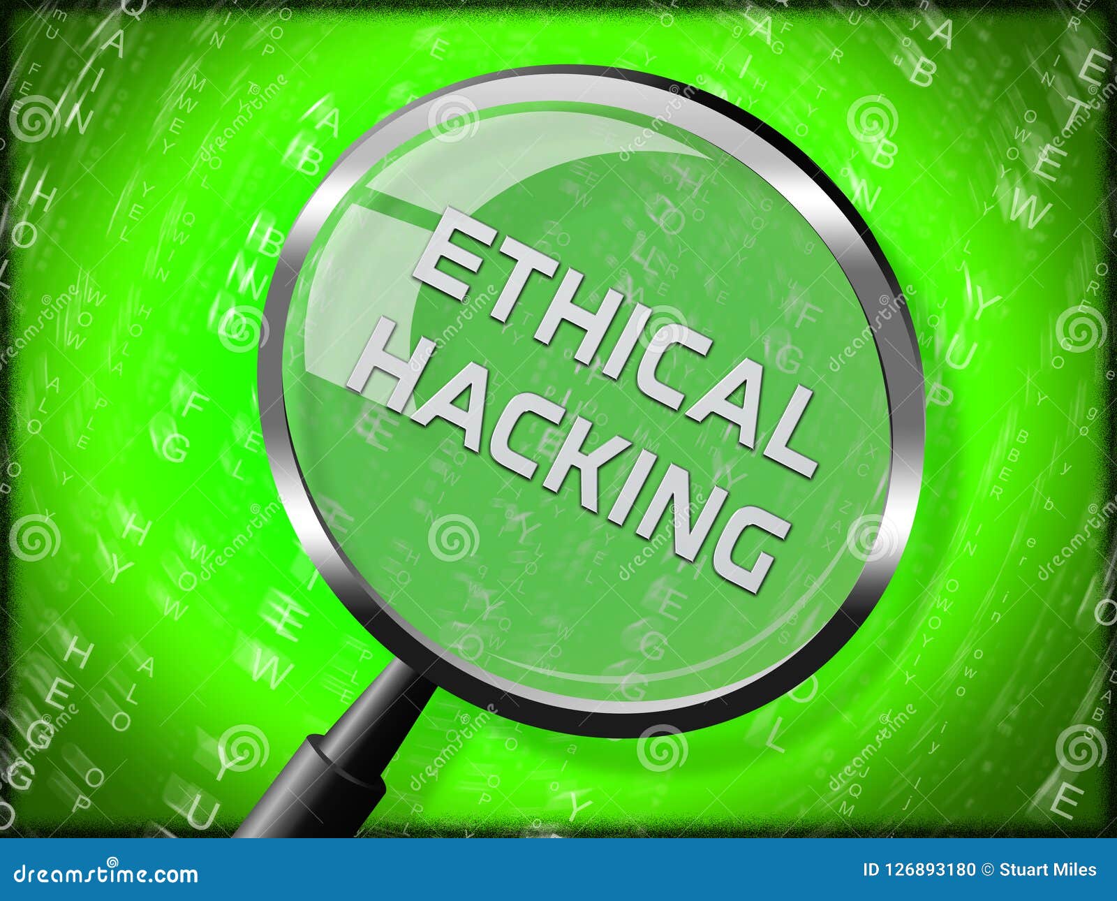 Ethical Hacking Data Breach Tracking 3d Rendering Stock Illustration ...