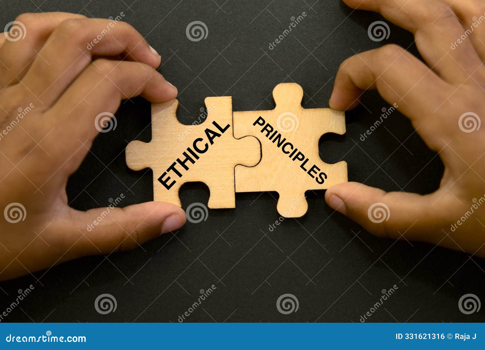 Ethical Principles Puzzle Pieces Stock Photo - Image of holding, making ...
