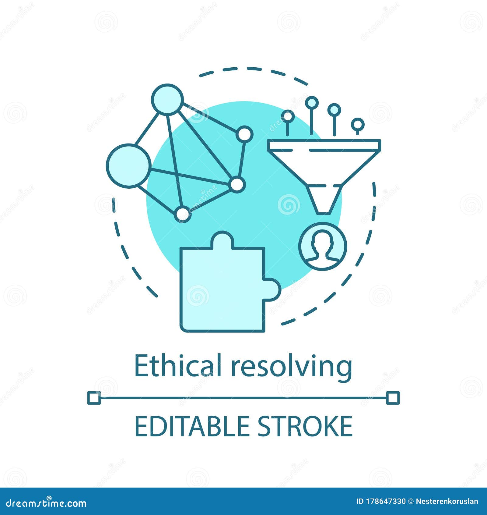 Ethical Resolving Concept Icon Stock Vector - Illustration of abstract ...