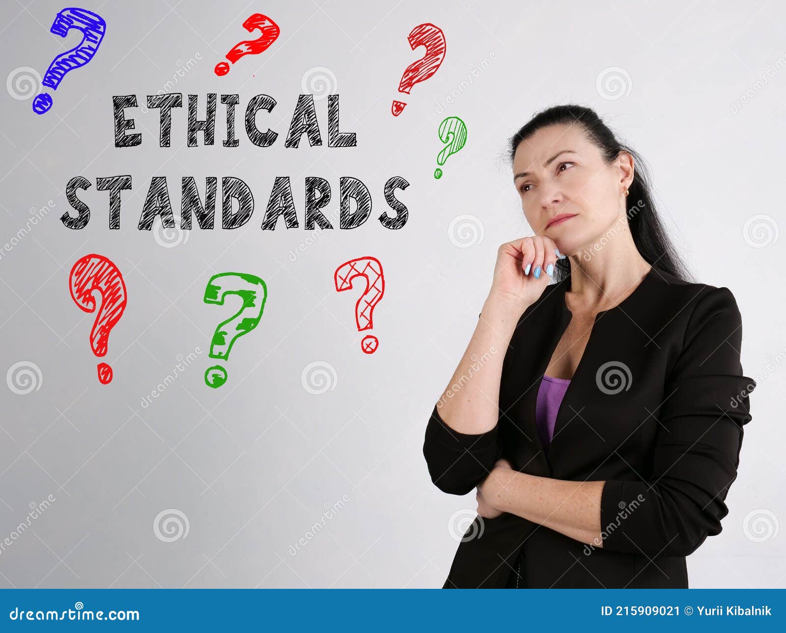 ETHICAL STANDARDS Question Marks Phrase on the Side Stock Image - Image ...