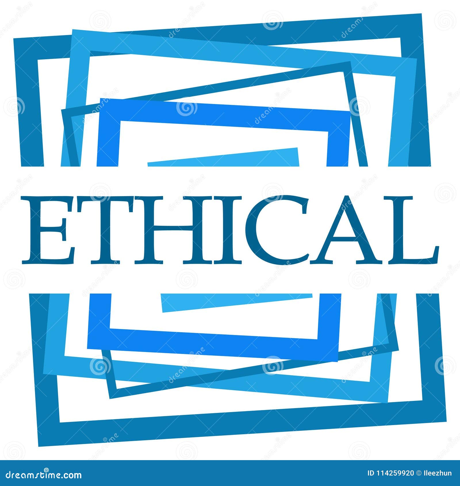 Ethical Blue Random Borders Stock Illustration - Illustration of fair ...