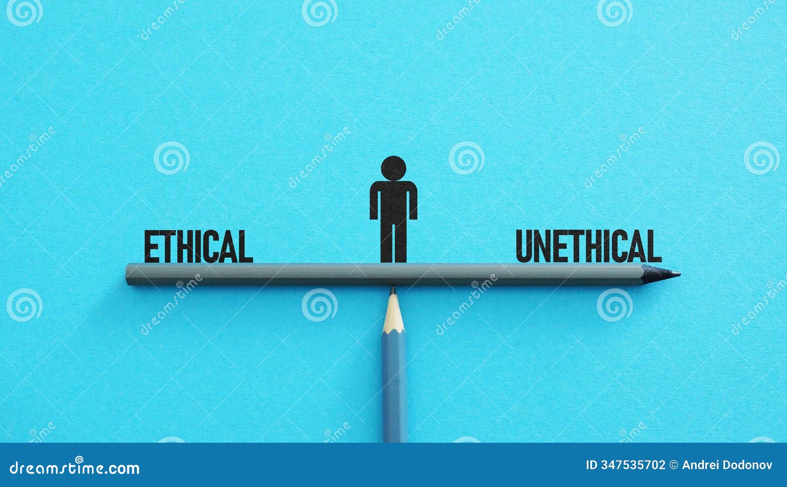 Ethical or Unethical is Shown Using the Text Stock Photo - Image of ...