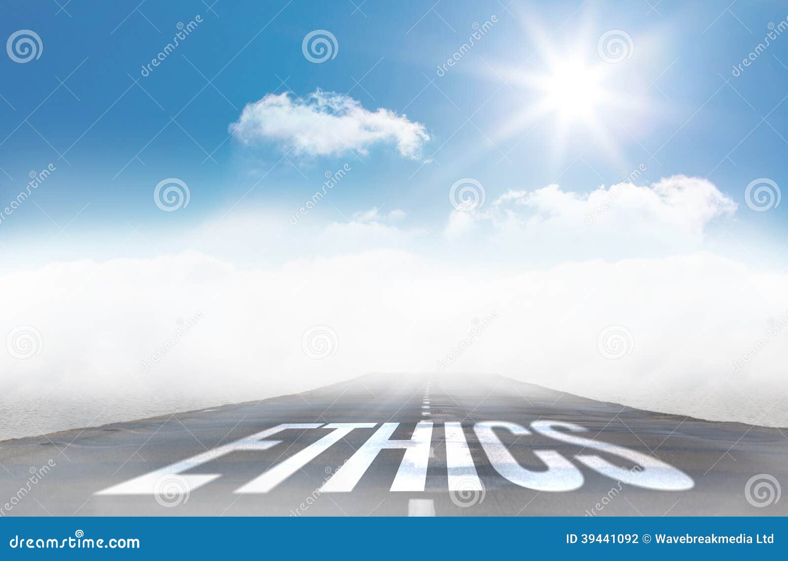 Ethics Two Way Road Sign Right Vs Wrong Good Bad Choice Stock Image ...