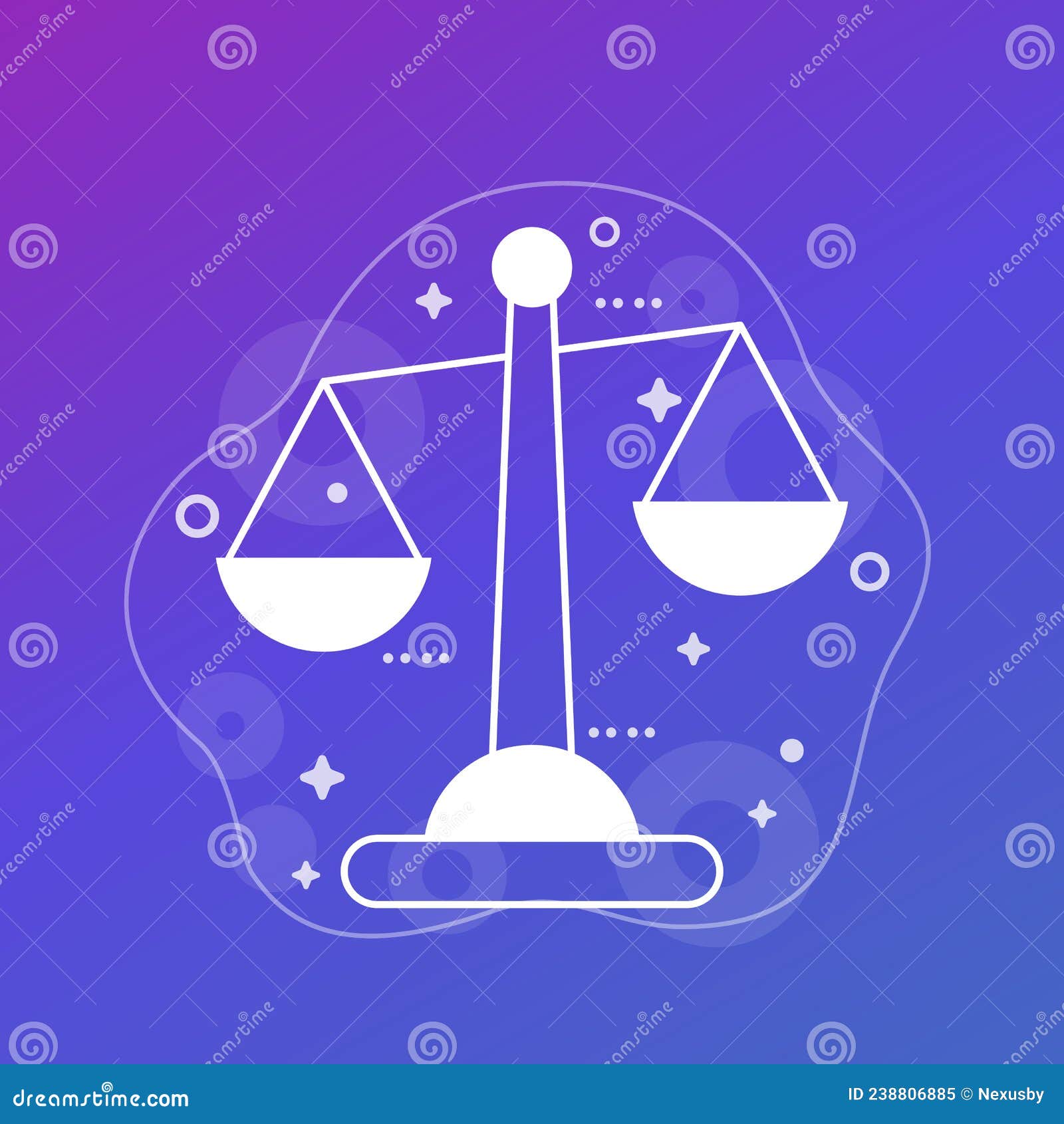 Ethics, Balance Vector Illustration with Scales Stock Vector ...