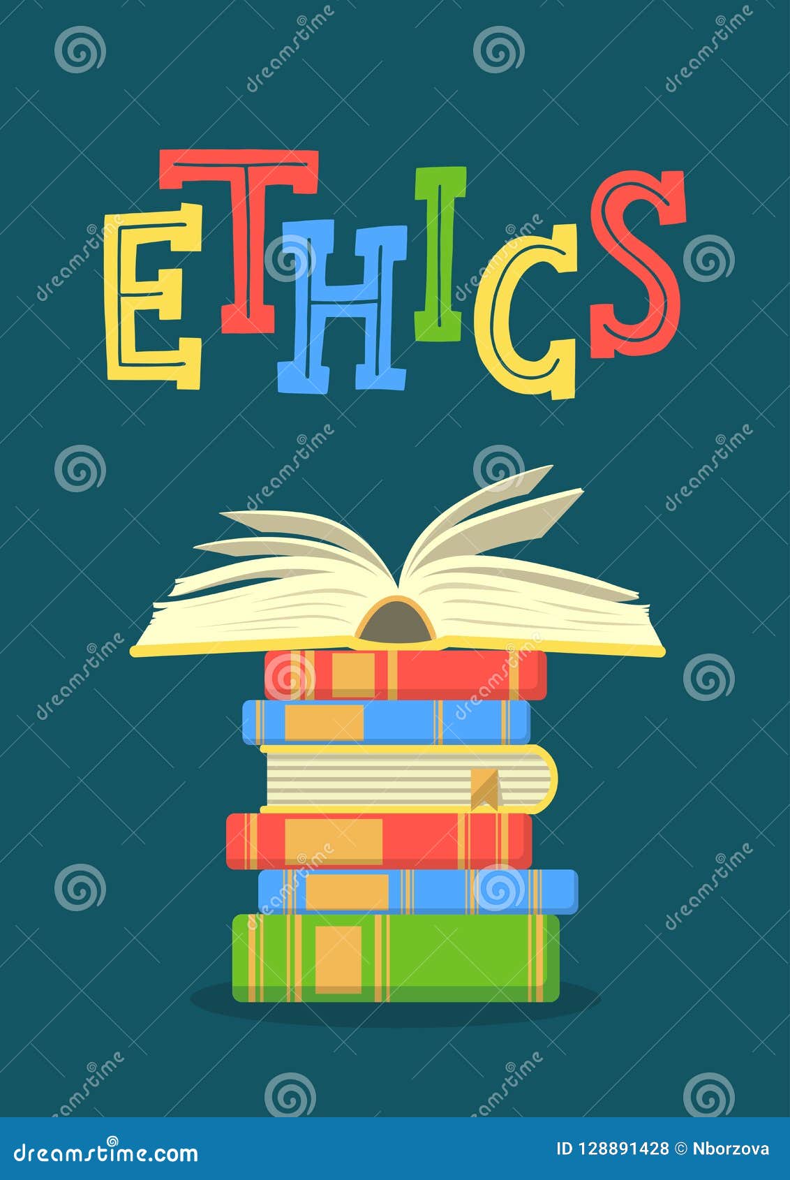 Ethics stock vector. Illustration of morality, library - 128891428