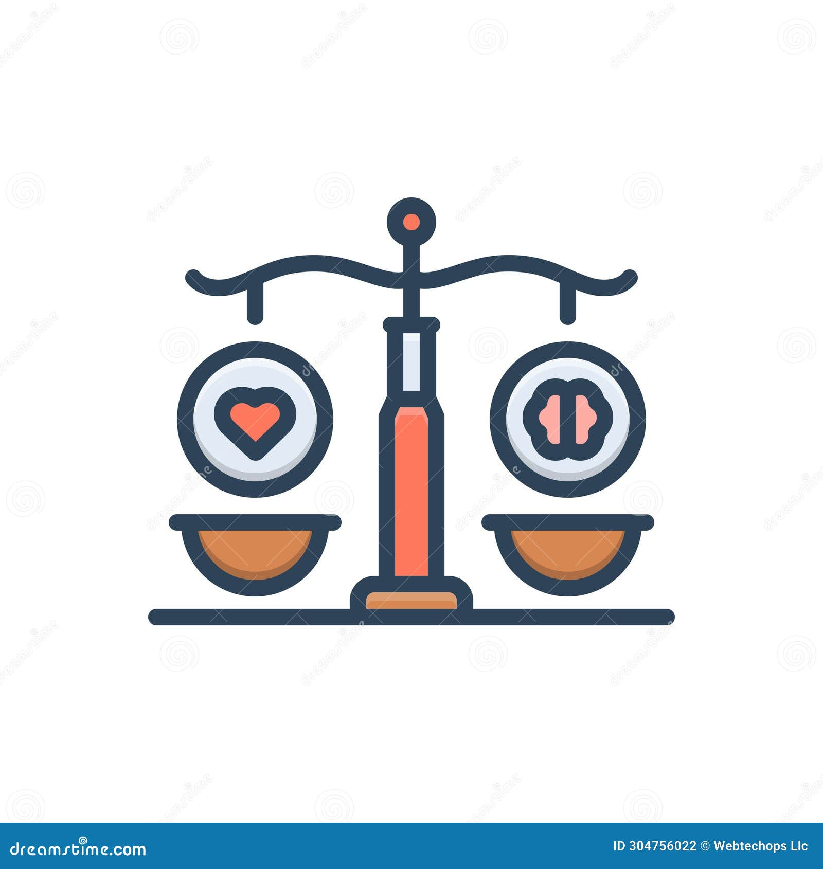 Color Illustration Icon for Ethics, Morality and Justice Stock Vector ...