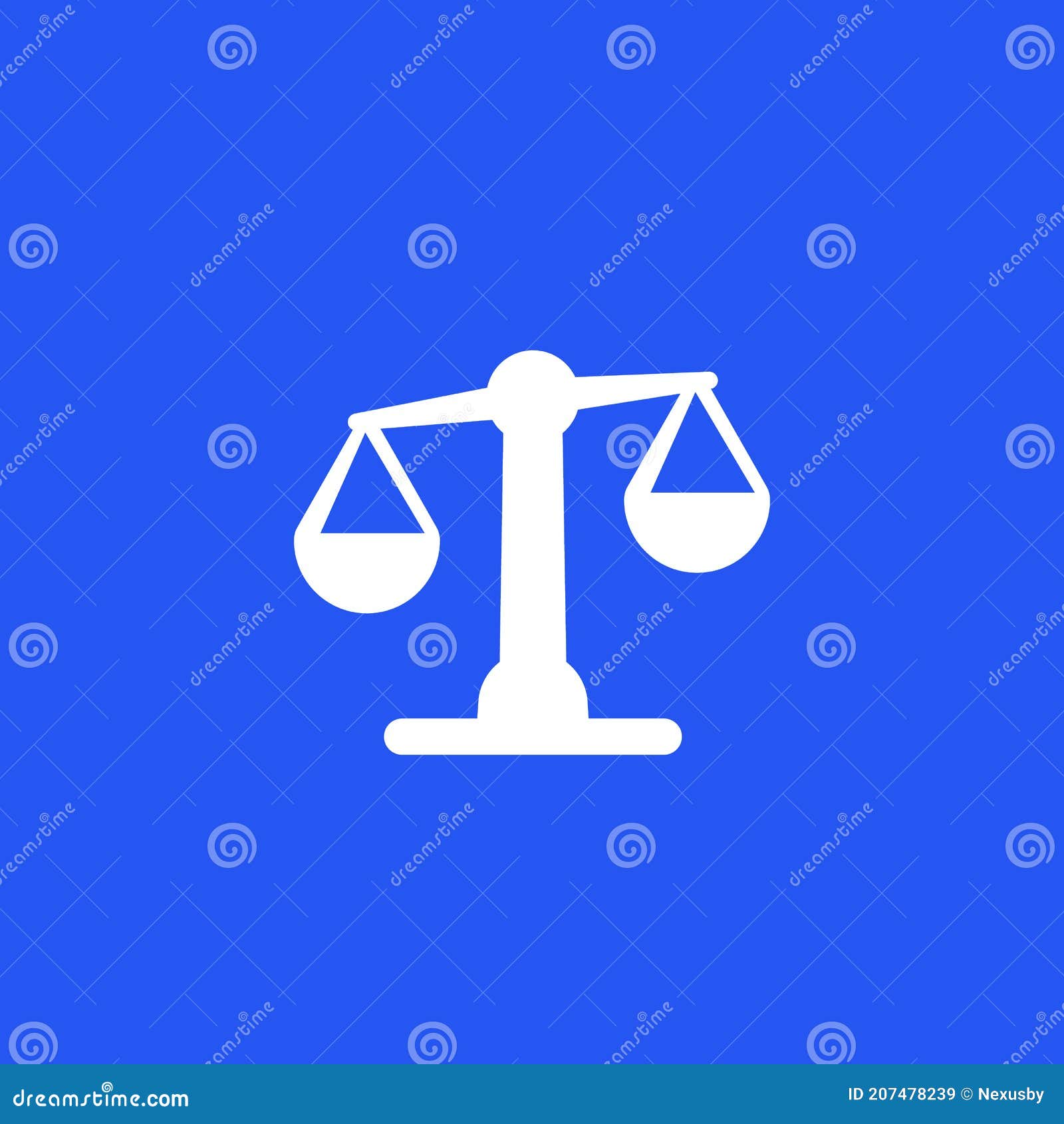 Ethics Icon with Scales, Vector Stock Vector - Illustration of value ...