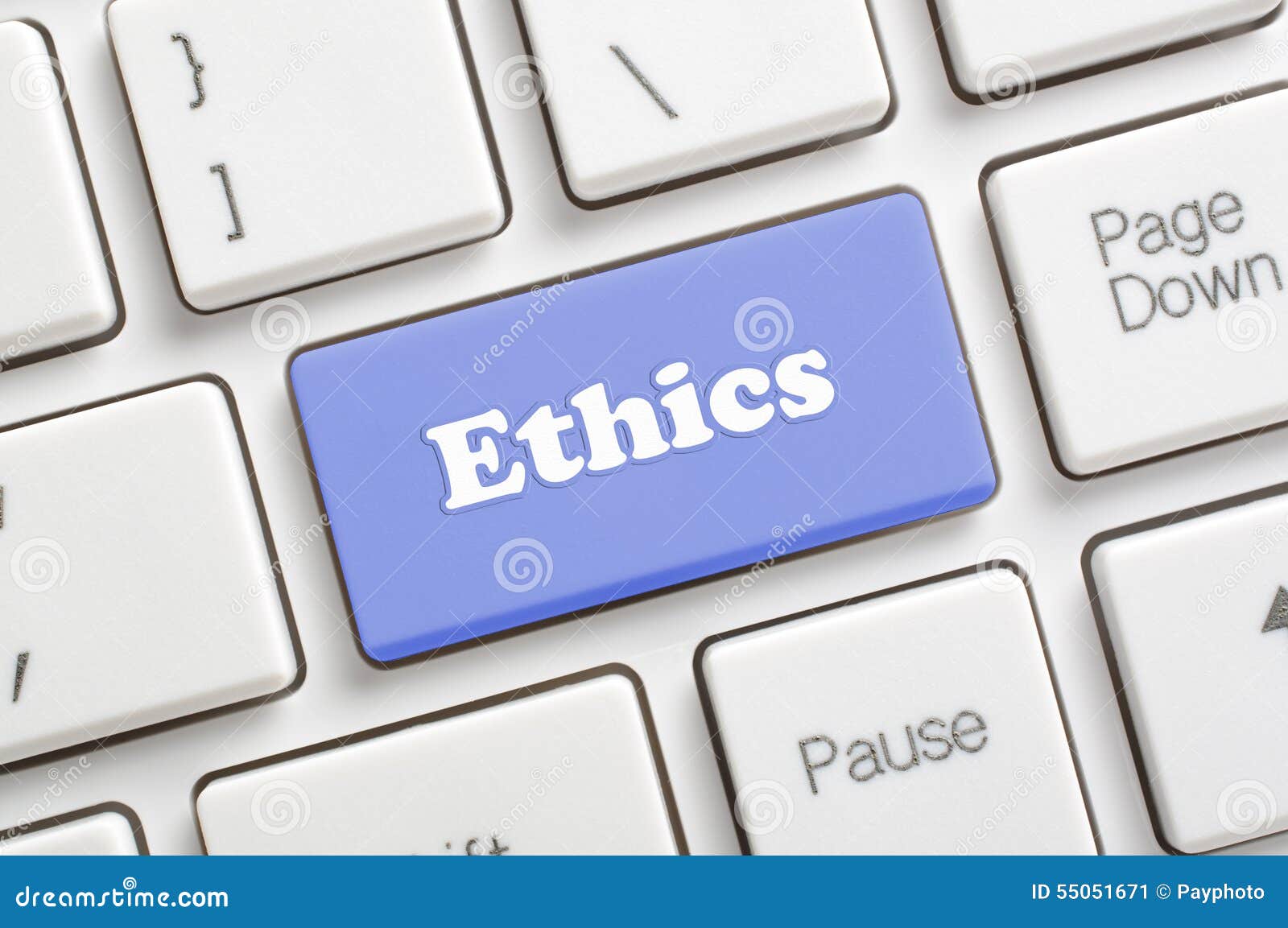 Ethics key on keyboard stock image. Image of closeup - 55051671