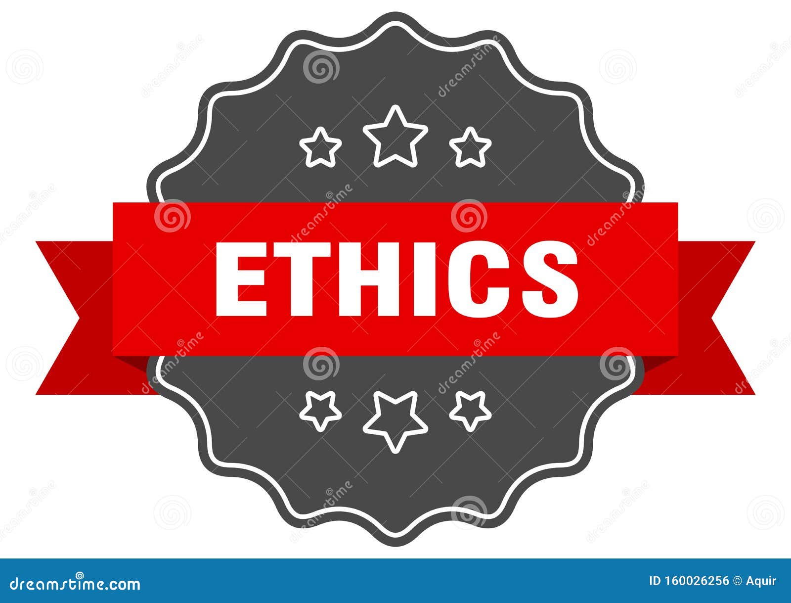 Ethics label stock vector. Illustration of seal, vintage - 160026256