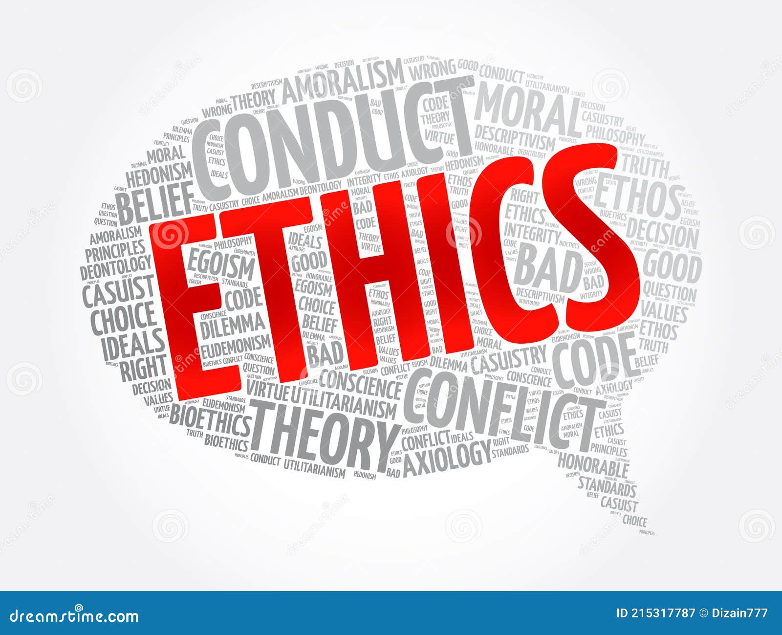 Ethics Message Bubble Word Cloud Collage, Concept Background Royalty ...