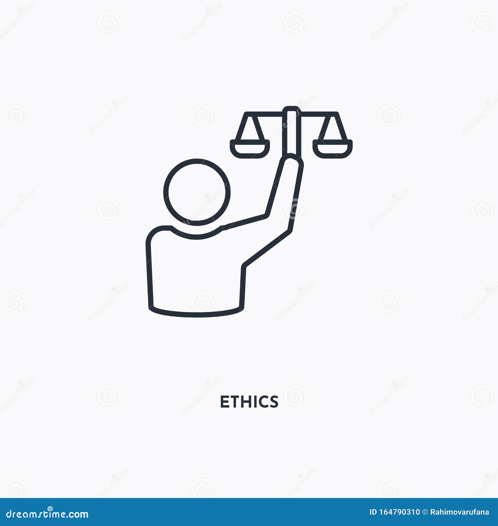 Ethics Outline Icon. Simple Linear Element Illustration. Isolated Line ...
