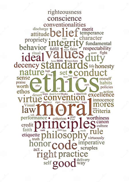 Ethics and Principles Word Cloud Stock Illustration - Illustration of ...