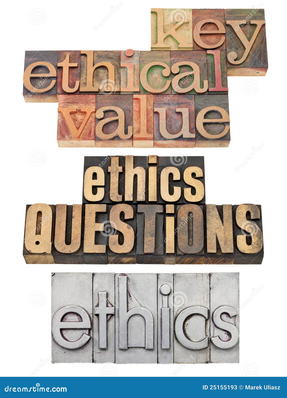 Ethics Questions And Key Values Stock Photos - Image: 25155193