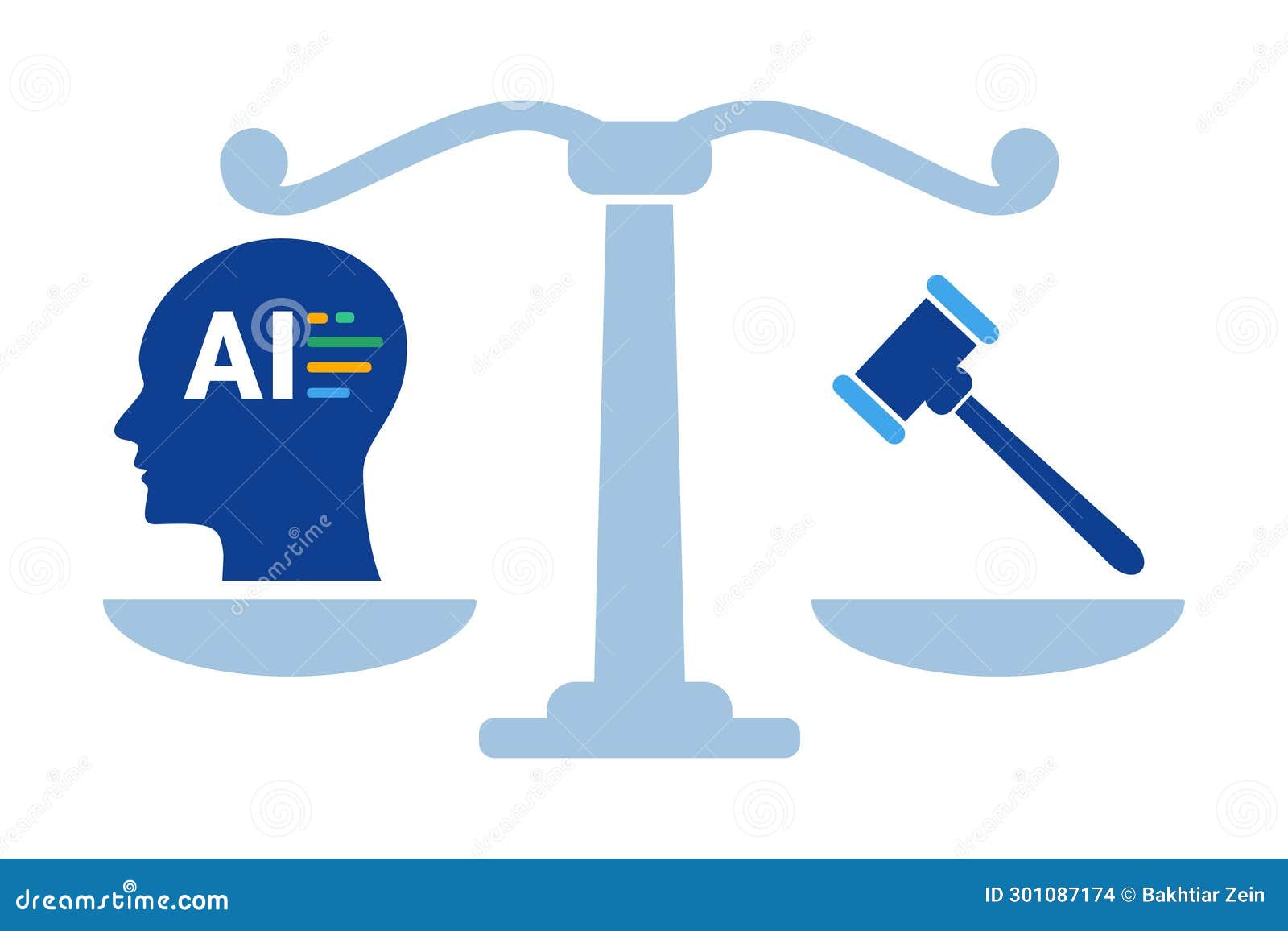 Ethics Regulations of AI Artificial Intelligence Hammer Gavel Judgement ...