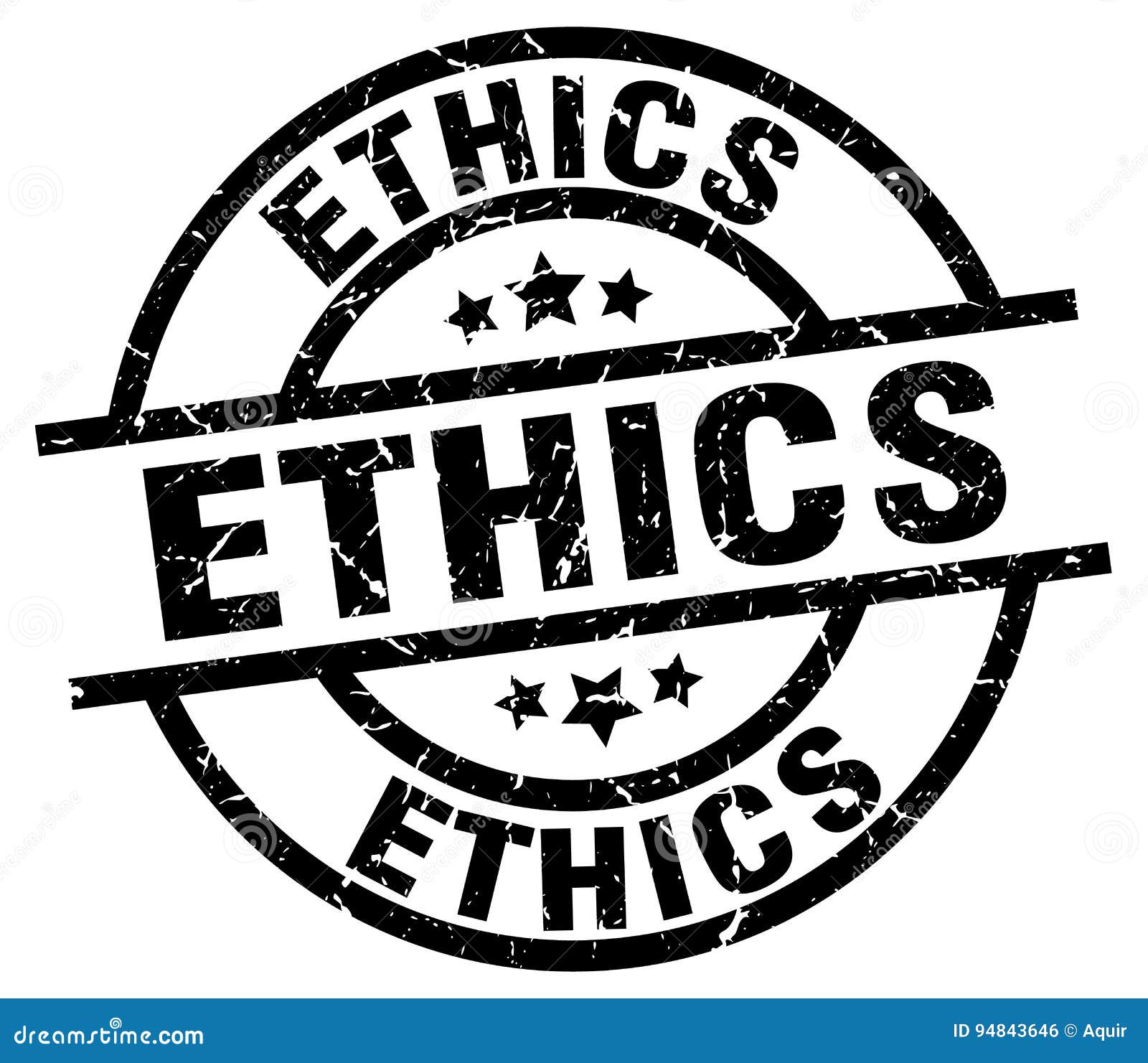 Ethics round grunge stamp stock vector. Illustration of rubber - 94843646