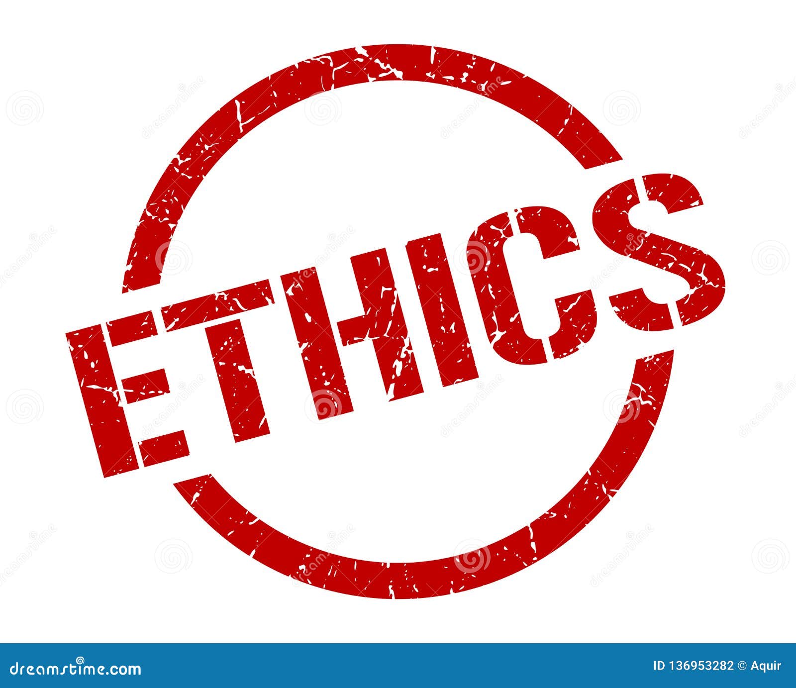 Ethics stamp stock vector. Illustration of sign, round - 136953282