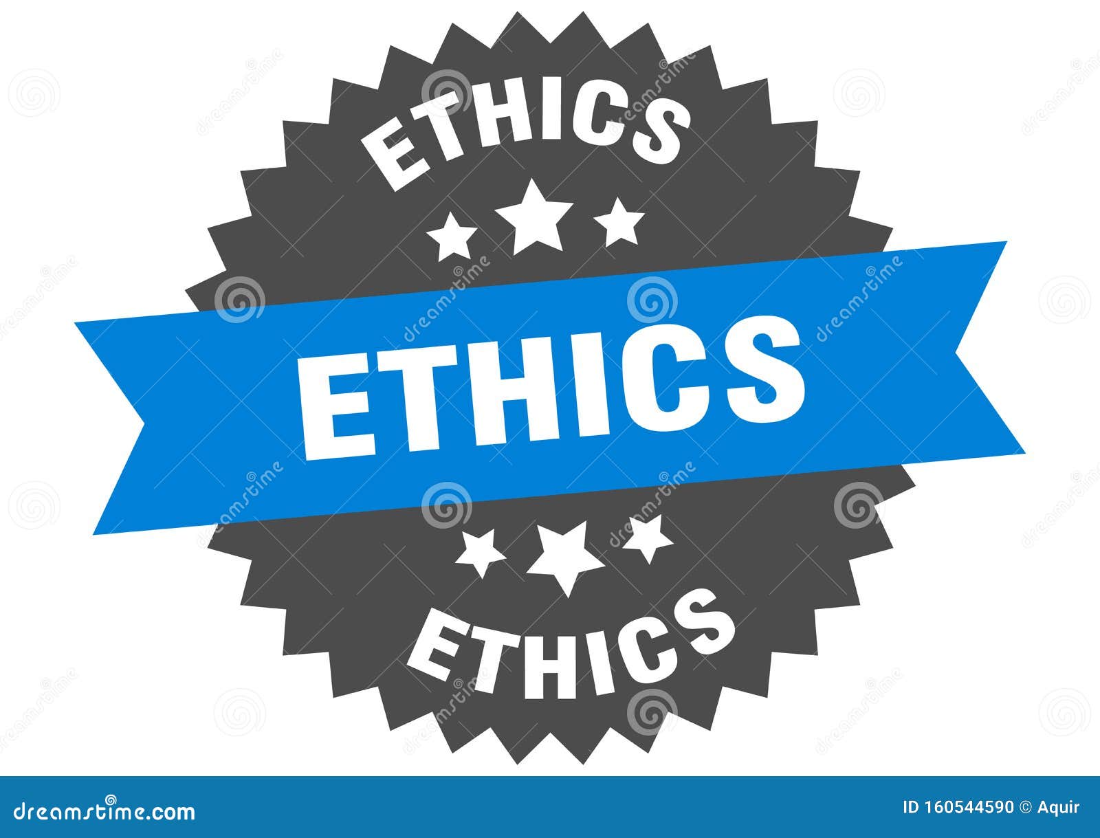 Ethics stock vector. Illustration of round, insignia - 160544590