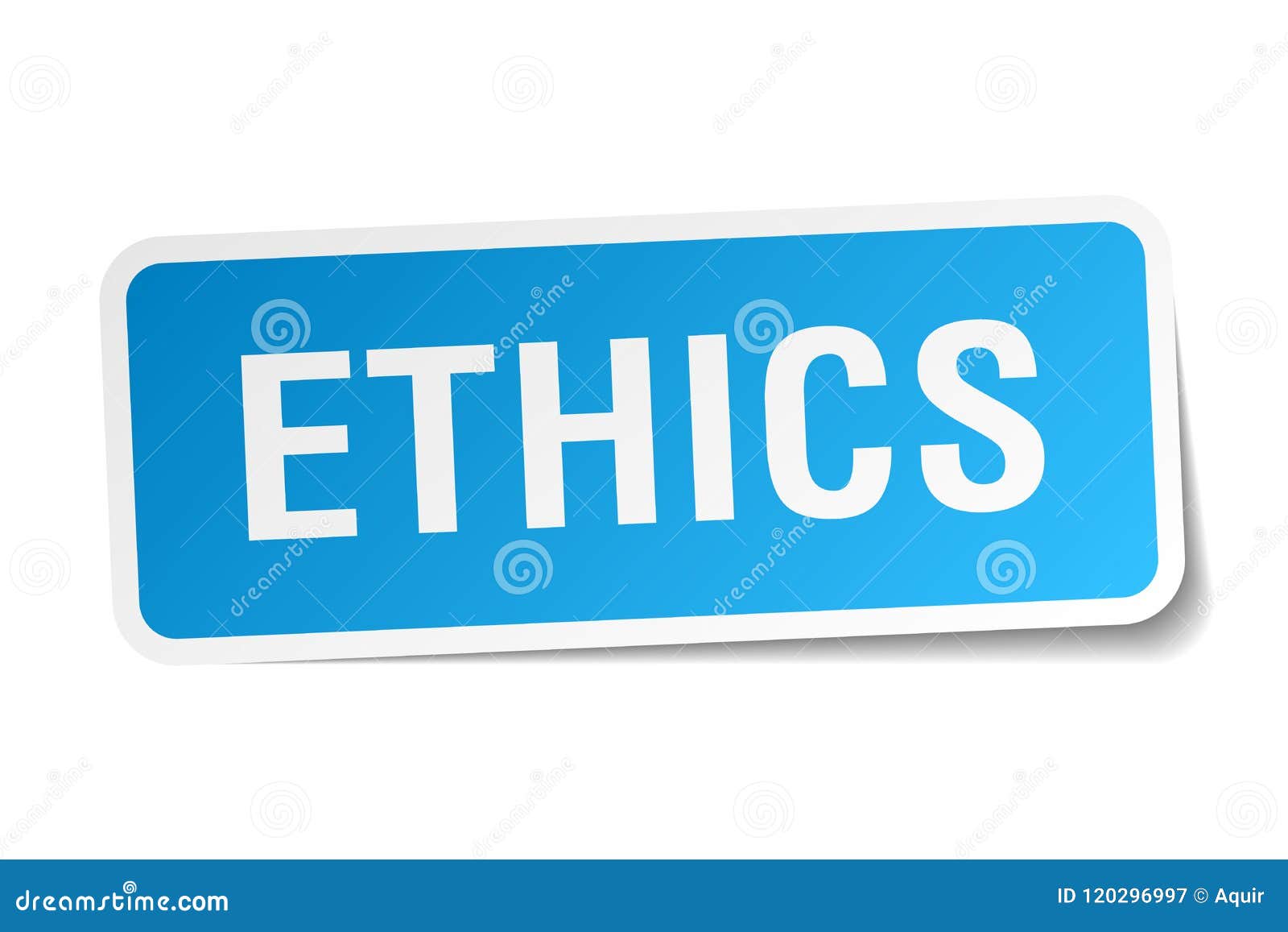 Ethics sticker stock vector. Illustration of peeler - 120296997