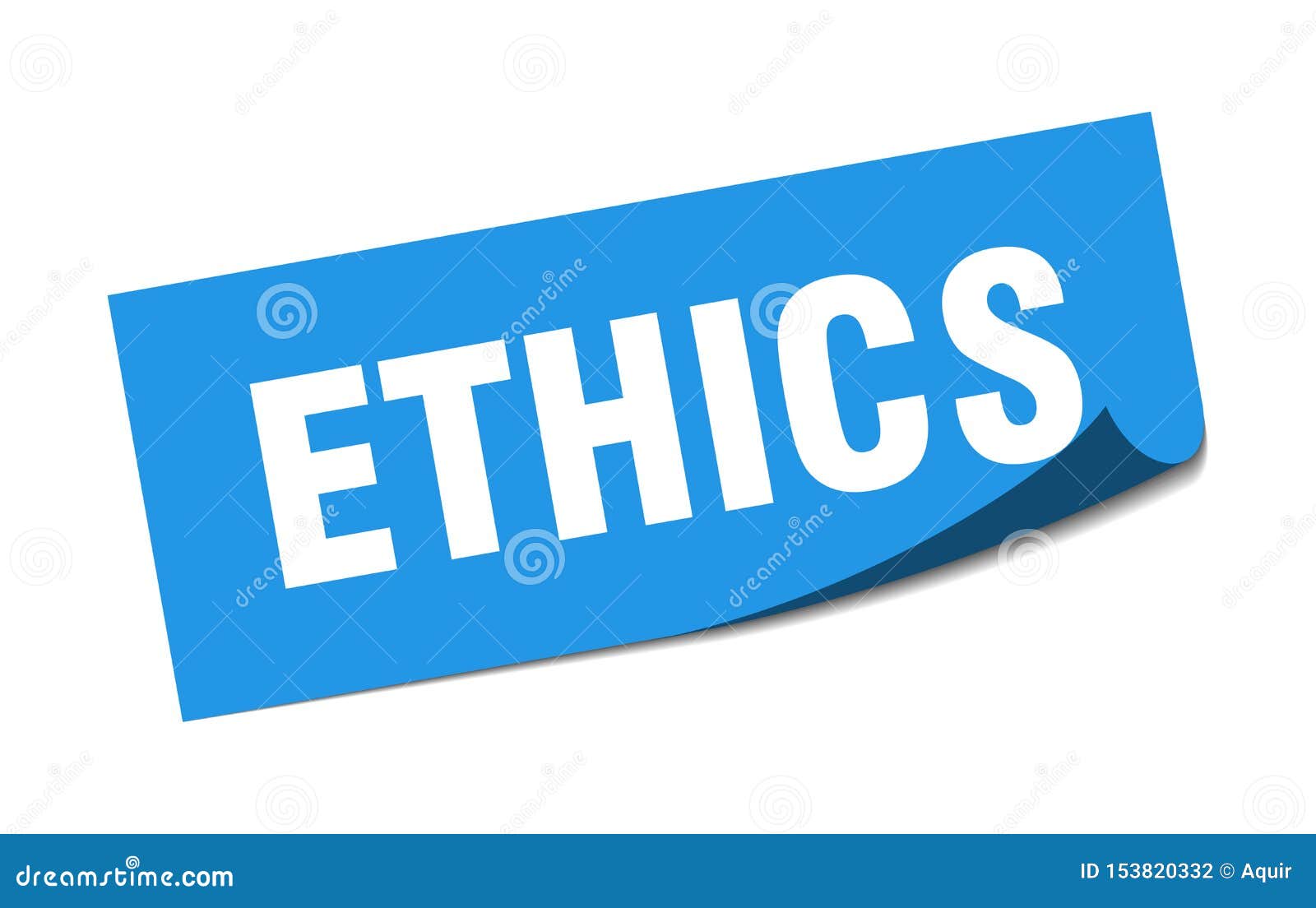 Ethics sticker. stock vector. Illustration of notice - 153820332
