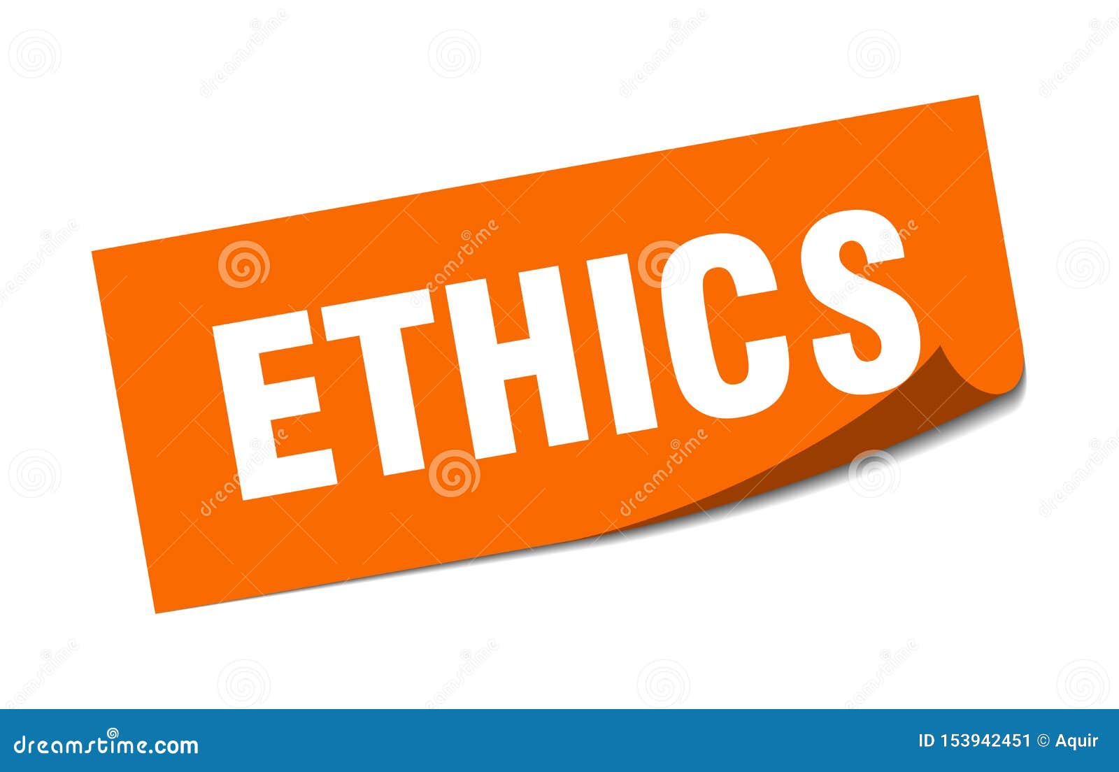 Ethics sticker. stock vector. Illustration of sign, notice - 153942451