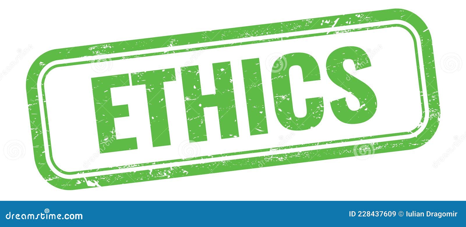 ETHICS Text on Green Grungy Vintage Stamp Stock Illustration ...