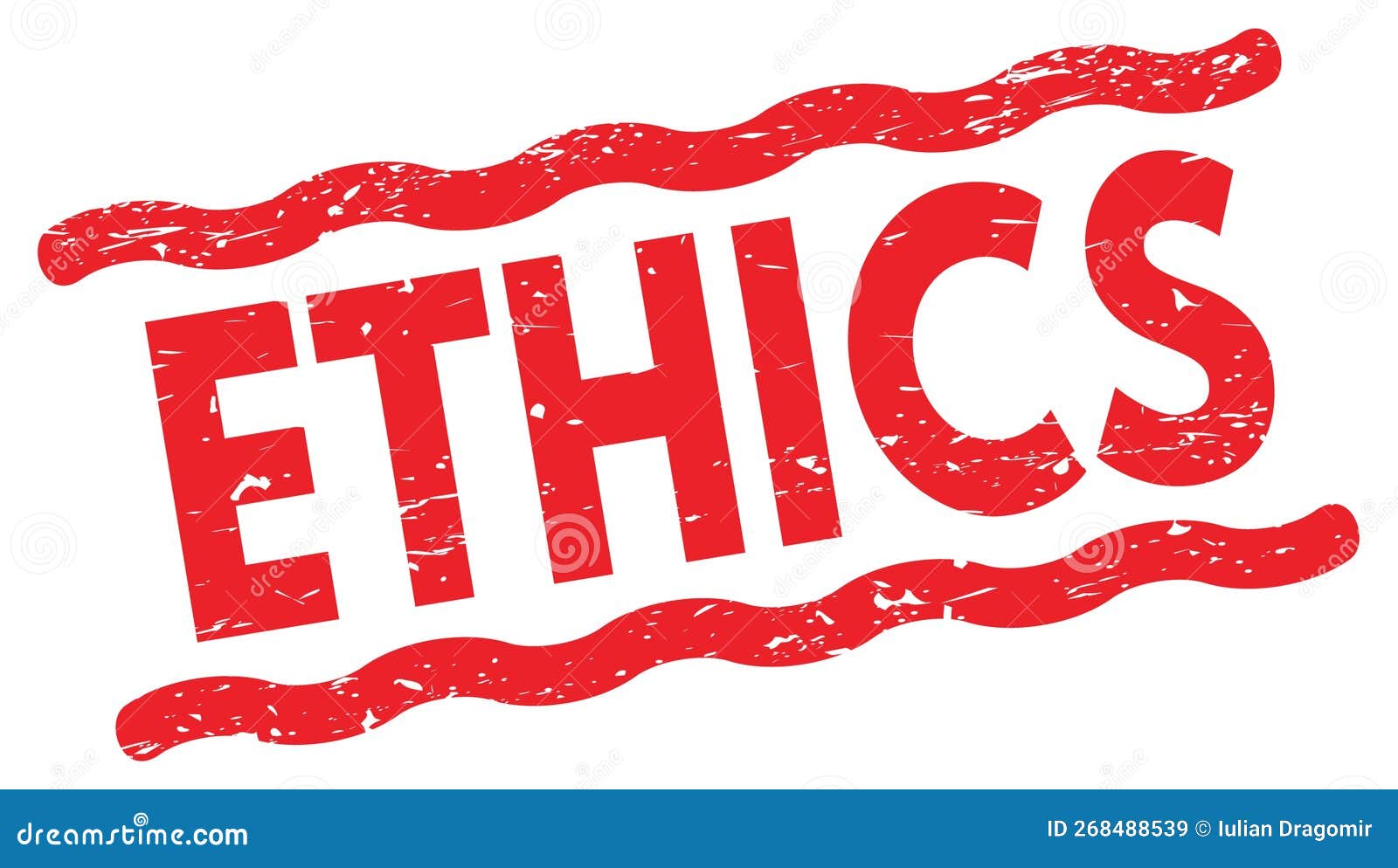ETHICS Text on Red Lines Stamp Sign Stock Illustration - Illustration ...