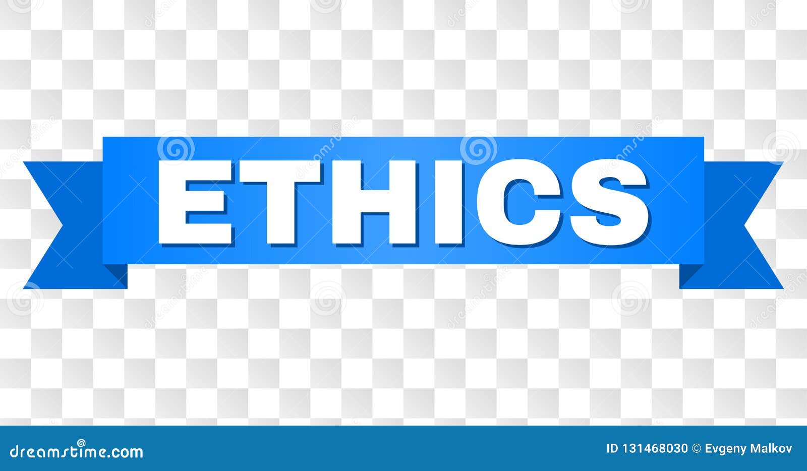 Blue Stripe with ETHICS Text Stock Vector - Illustration of blue, text ...