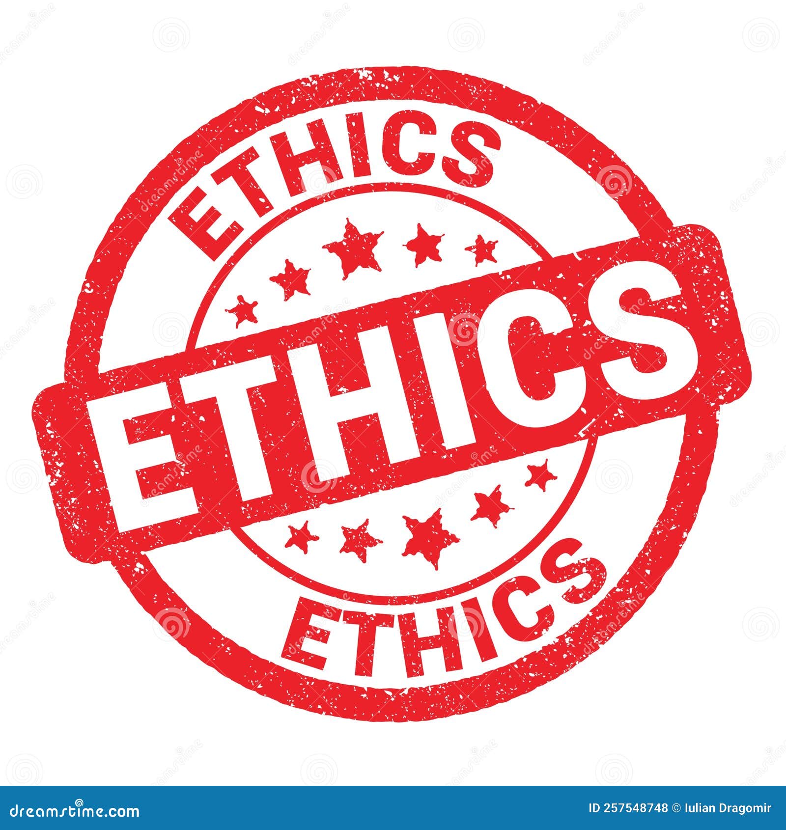 ETHICS Text Written on Red Stamp Sign Stock Illustration - Illustration ...