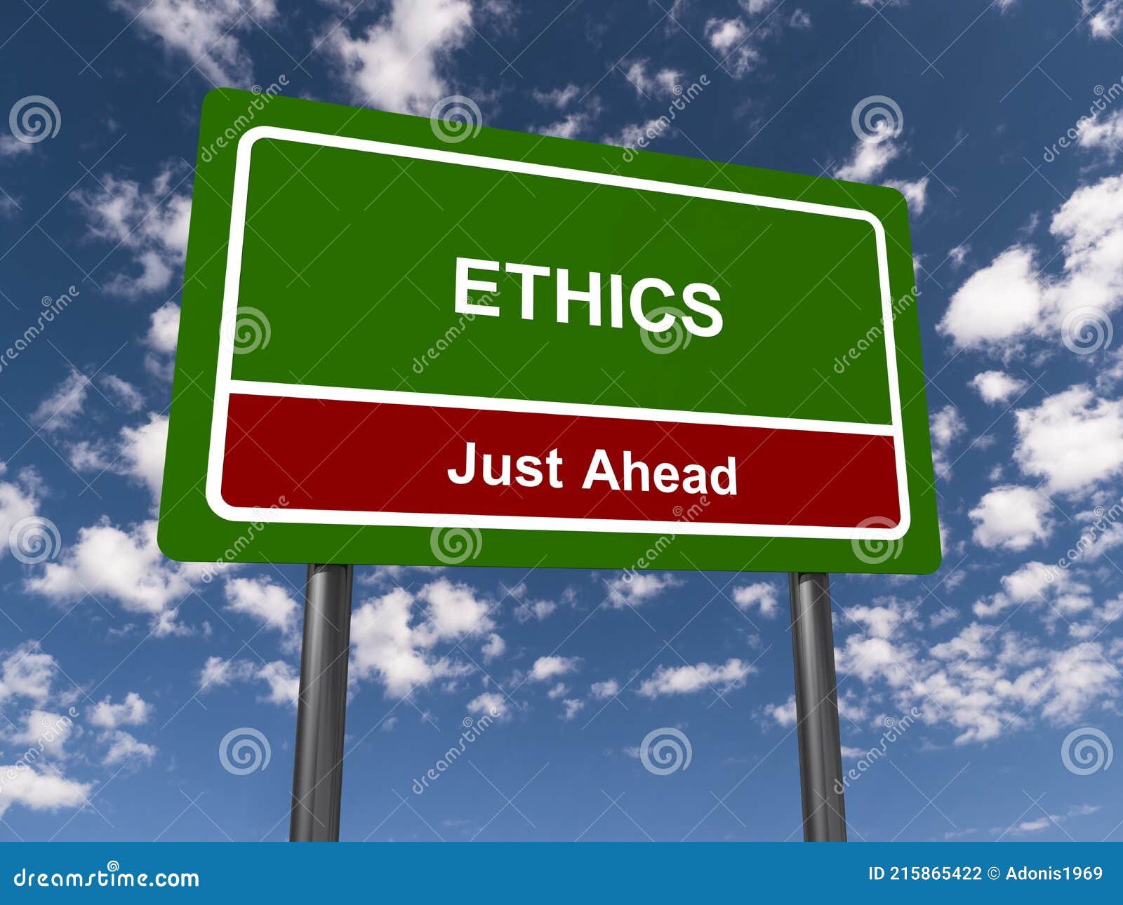 Ethics traffic sign stock illustration. Illustration of improvement ...