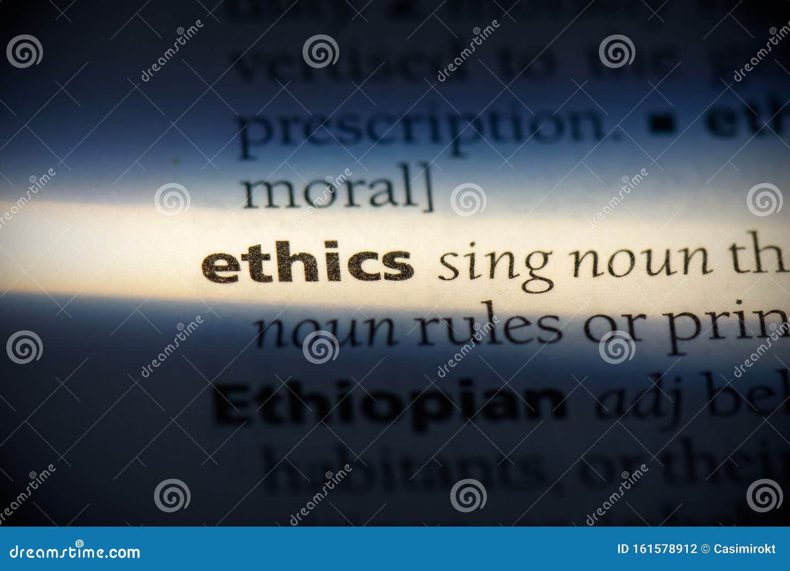 Ethics stock photo. Image of printed, idea, english - 161578912