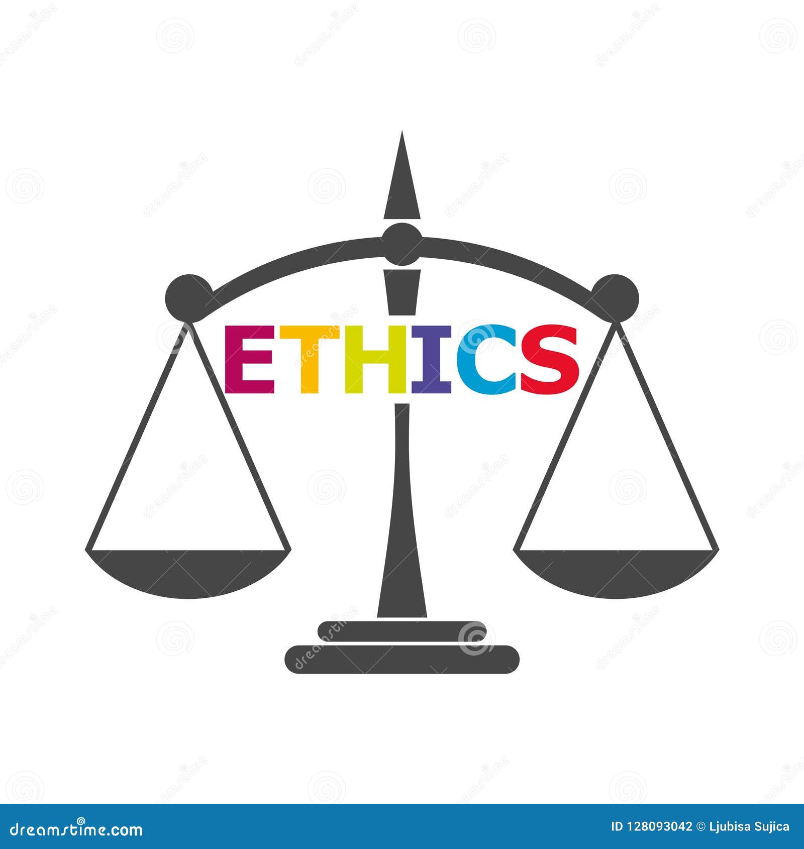 Ethics Word, Ethics Text, Ethics Icon or Logo Stock Vector ...