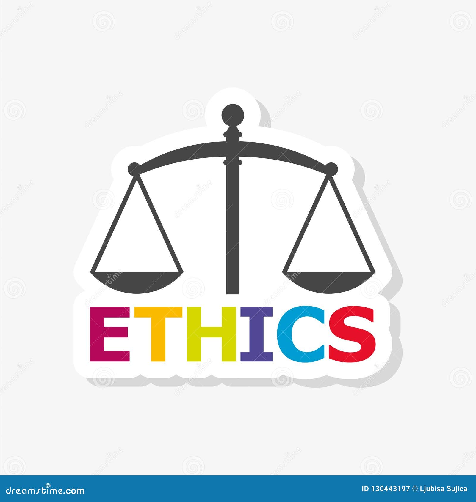 Ethics Word, Ethics Text, Ethics Sticker Stock Illustration ...