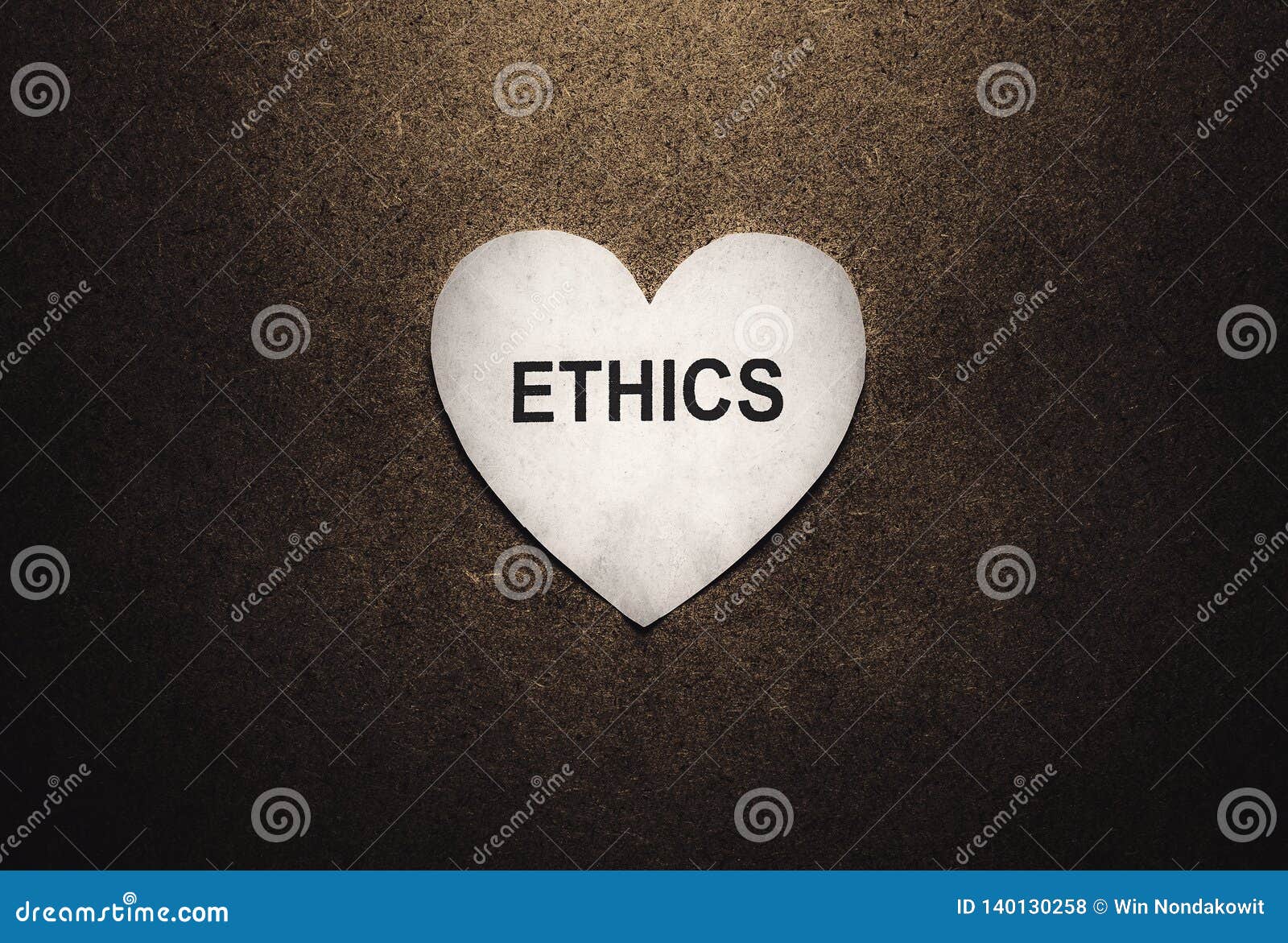 Ethics word on heart shape stock photo. Image of right - 140130258