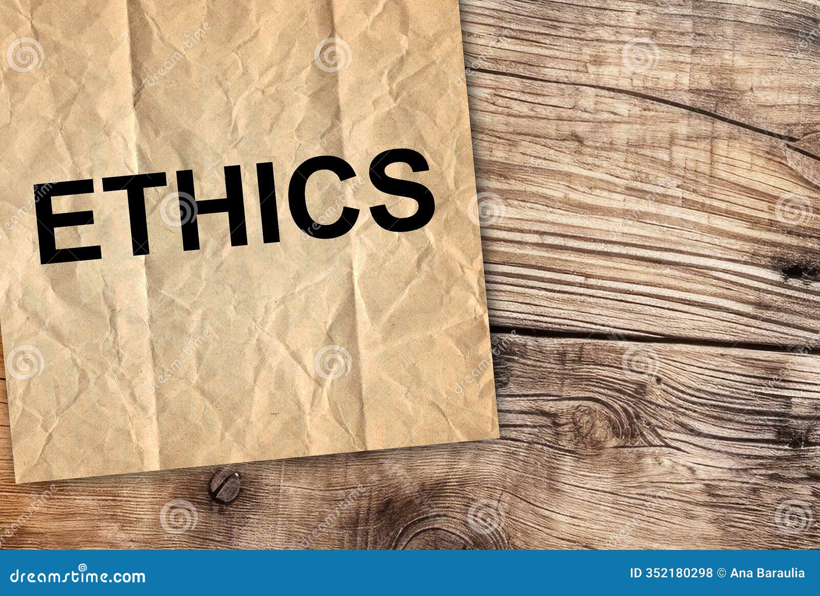 Ethics Word on White Paper. Business Ethic Concept Stock Photo - Image ...