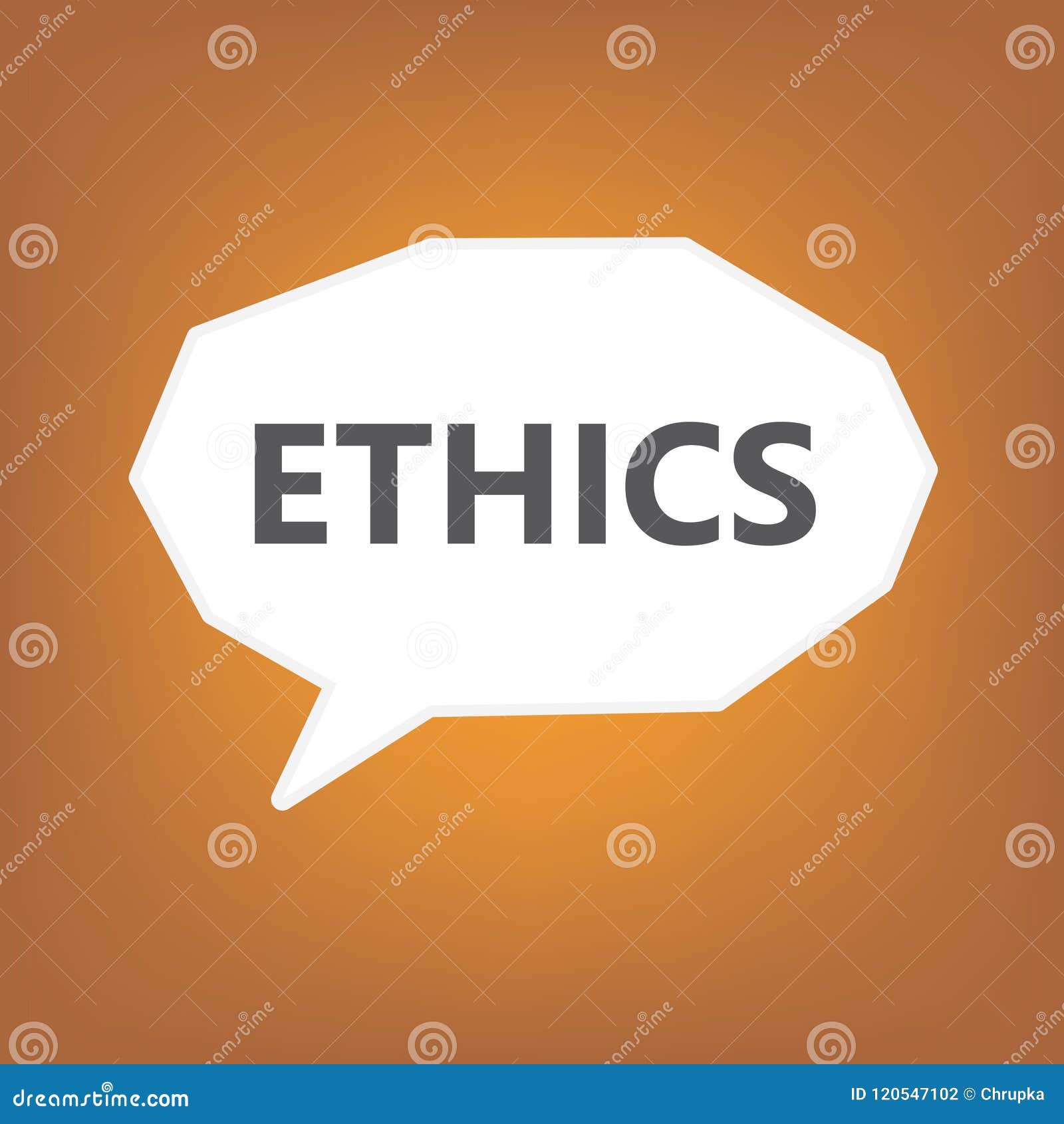 Ethics Written on Speech Bubble Stock Vector - Illustration of written ...