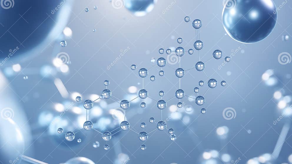 Ethinylestradiol Molecular Structure 3d, Flat Model, Hormonal ...