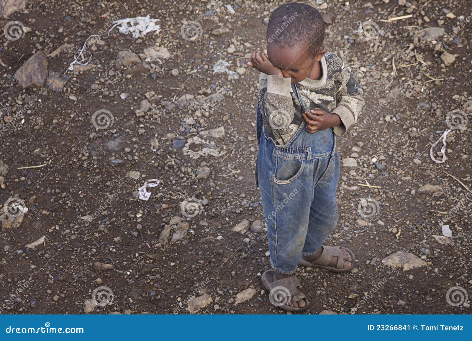 Ethiopia: Child Feeling Sad Editorial Photo - Image of food, dirty ...