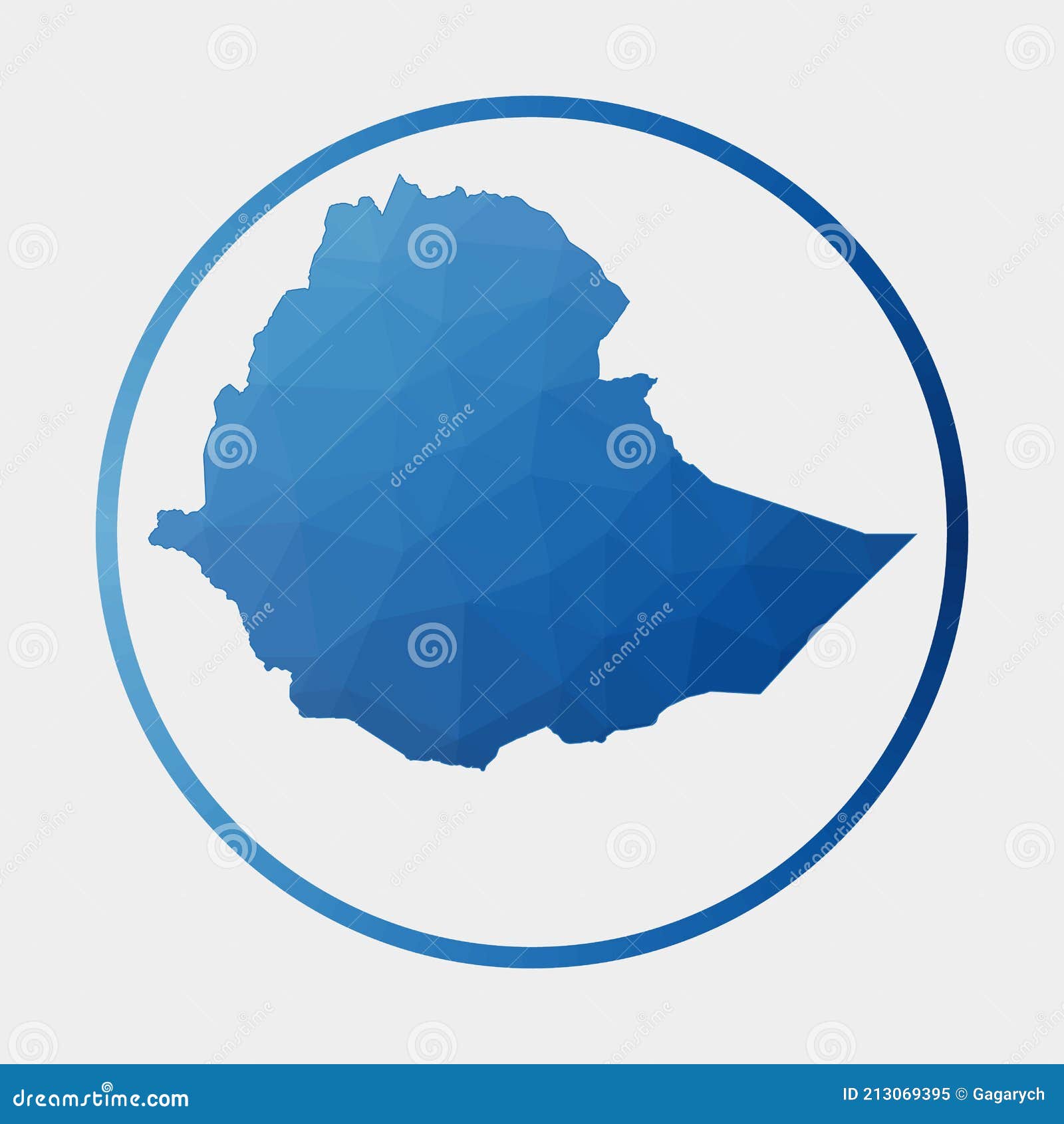 Ethiopia icon. stock vector. Illustration of polygon - 213069395
