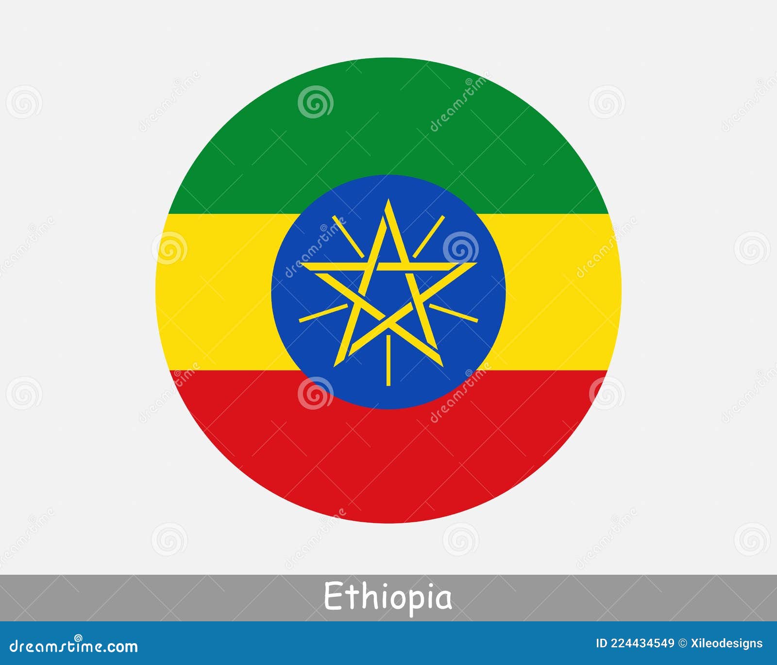 Ethiopia Round Logos. Vector Illustration | CartoonDealer.com #217004052