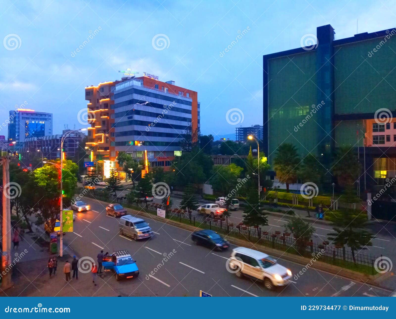 Ethiopia S Capital Addis Ababa, Bole Area Editorial Photography - Image ...