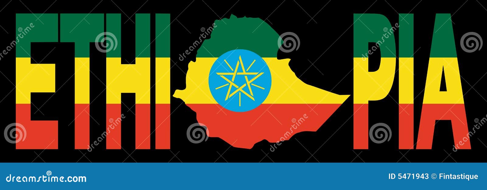 Ethiopia Text On Hex Code Illustration | CartoonDealer.com #108840888