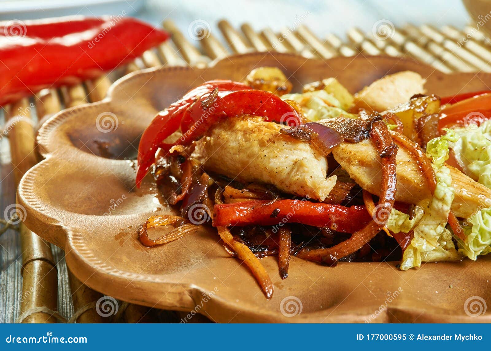 Ethiopian chicken Tibs stock image. Image of alicha - 177000595